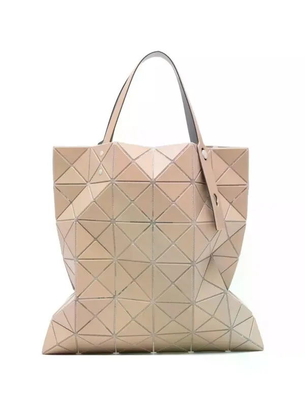 Issey Miyake Lucent Geometric-paneled Tote - Neutrals
