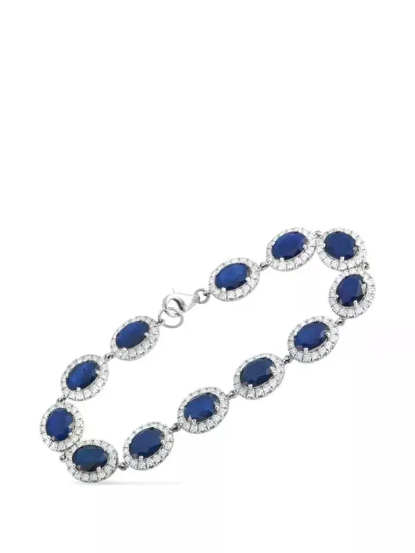 LB EXCLUSIVE Diamond And Sapphire Bracelet - Silver