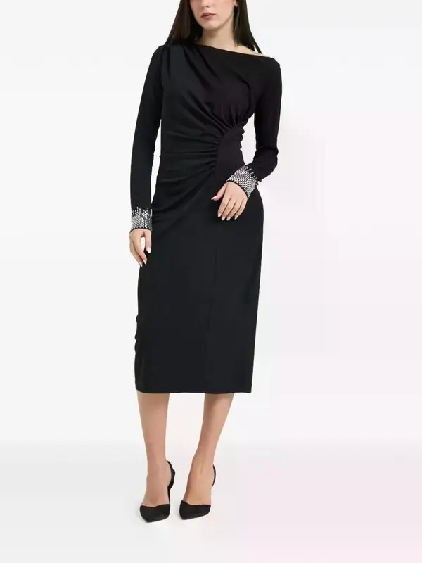 Liu Jo Beaded Long-sleeve Dress