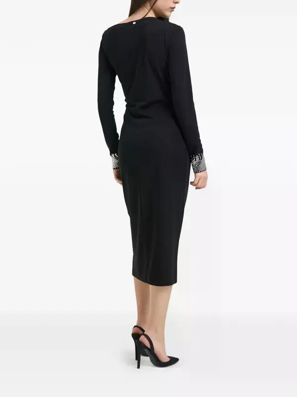 Liu Jo Beaded Long-sleeve Dress