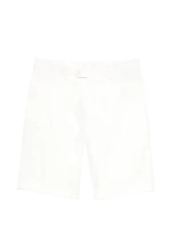 Etro Buttoned Cotton Shorts - White