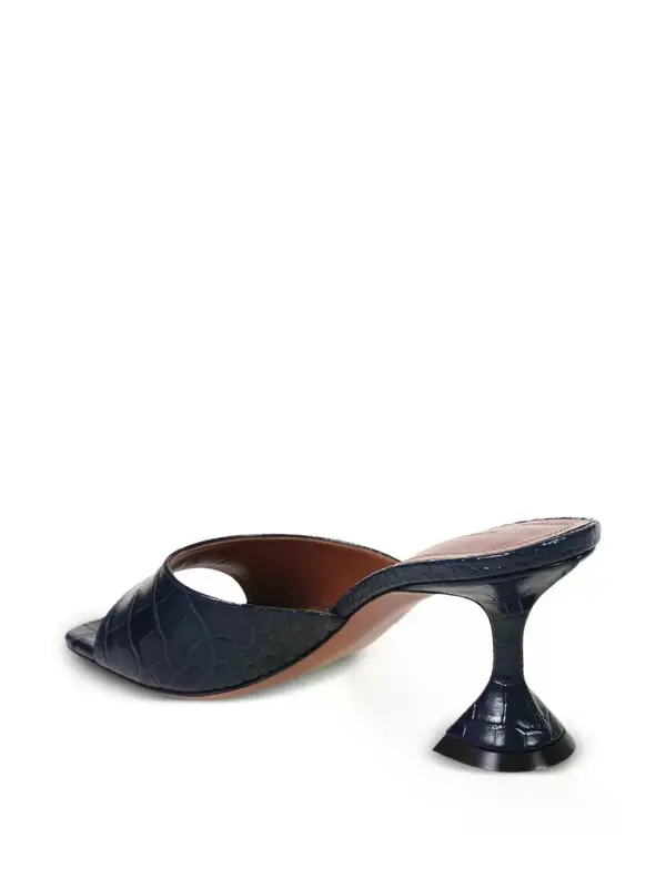 Amina Muaddi Lupita Croc-print Pumps