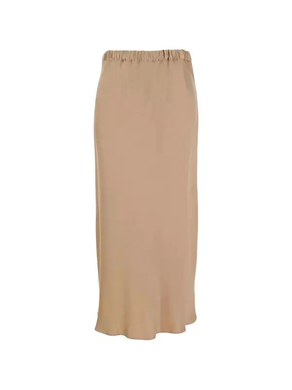 Antonelli Firenze Midi Skirt With Ruched Waistband - Neutrals
