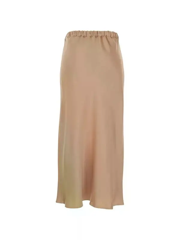 Antonelli Firenze Midi Skirt With Ruched Waistband - Neutrals