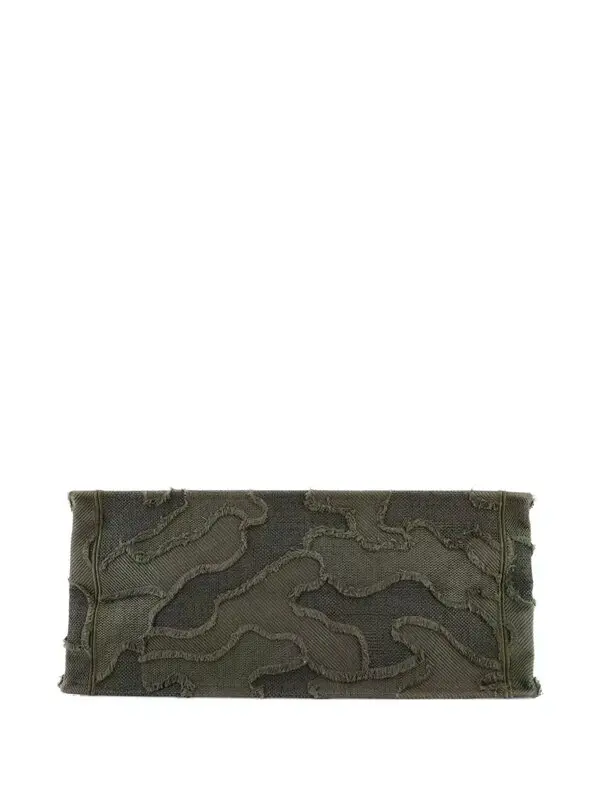 Dior Camouflage Embroidered Canvas Large Book Tote - Green