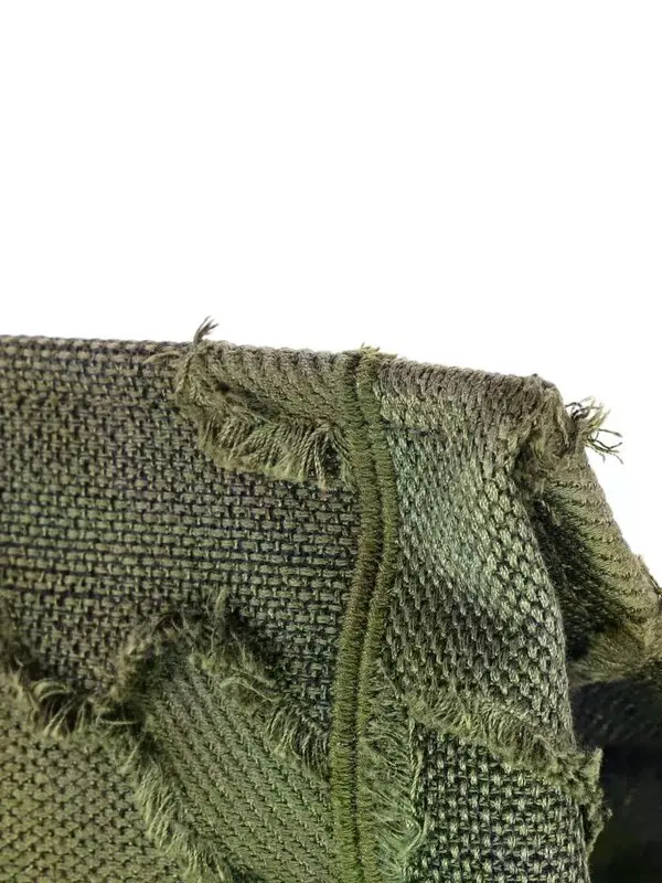 Dior Camouflage Embroidered Canvas Large Book Tote - Green