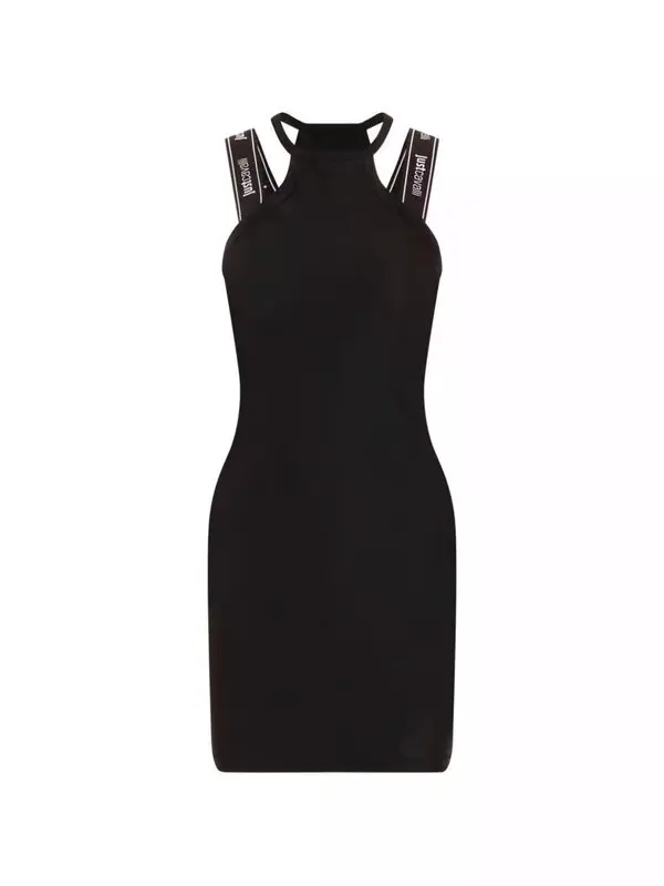 Just Cavalli Logo-strap Mini Dress