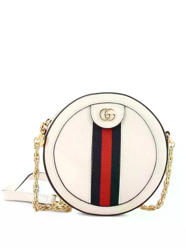 Gucci Ophidia Round Mini Crossbody Bag - White