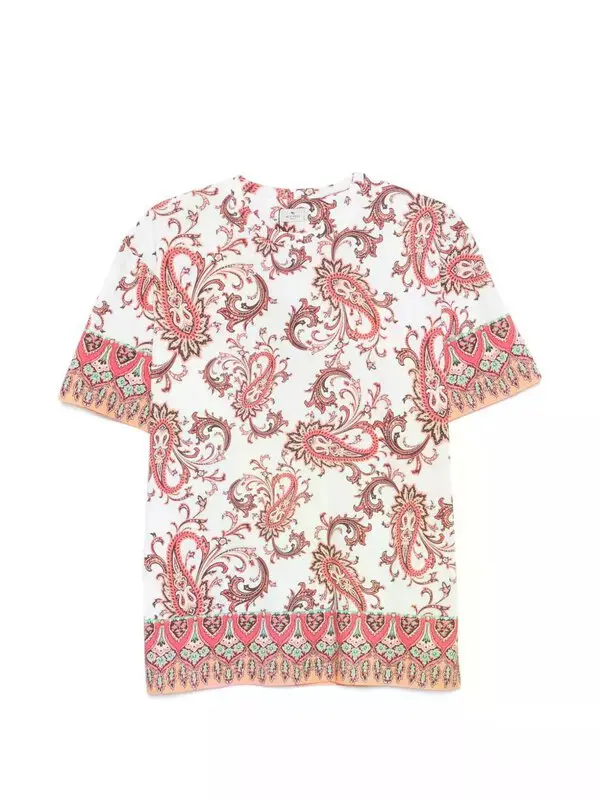Etro Paisley Trim T-shirt