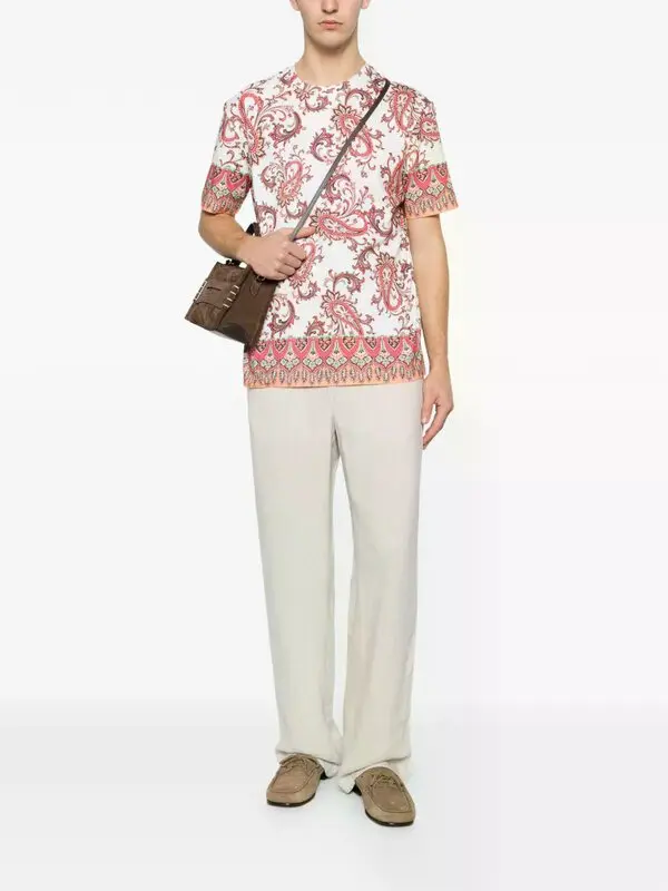 Etro Paisley Trim T-shirt
