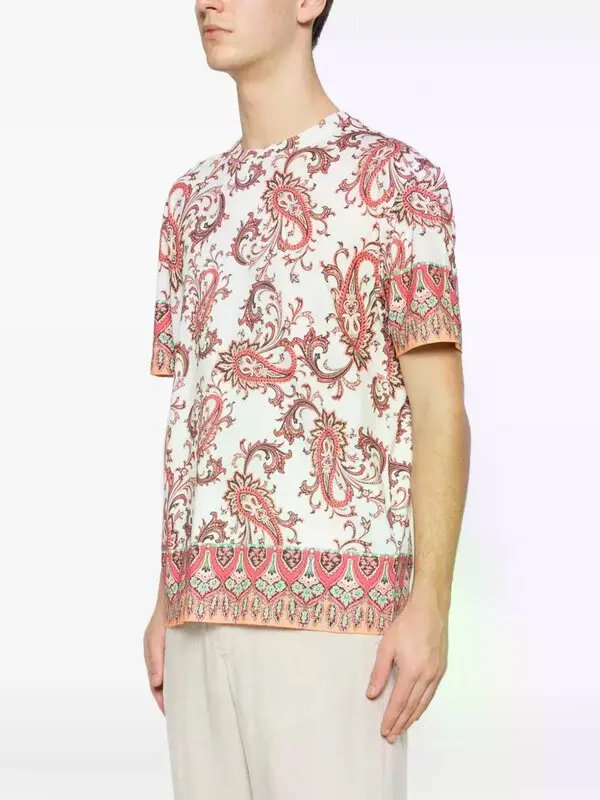 Etro Paisley Trim T-shirt