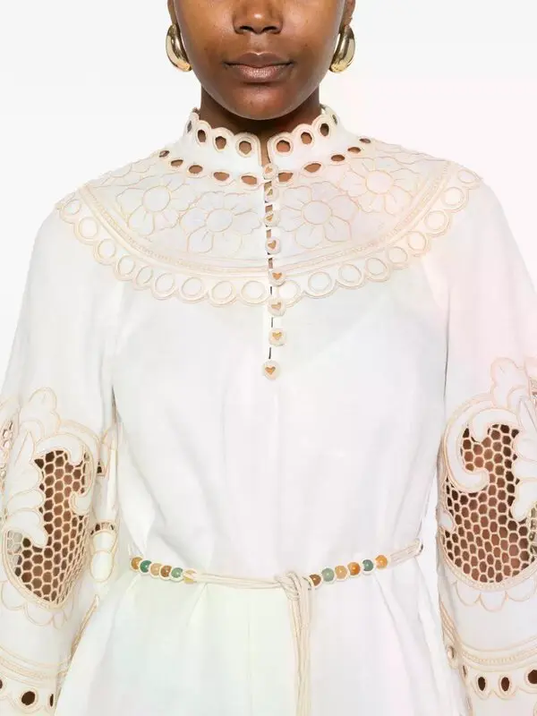 Zimmermann Embroidered Midi Dress