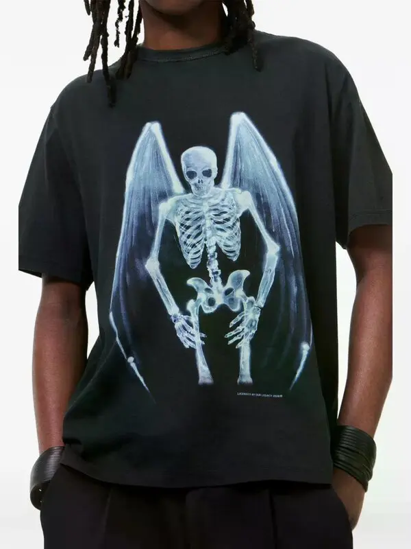 Our Legacy Fallen Angel Print T-shirt - Black