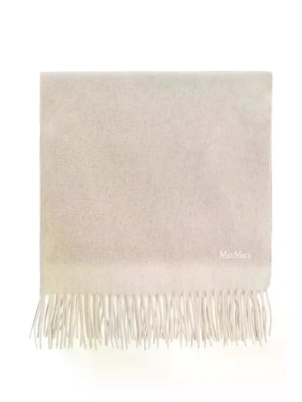 Max Mara Baci Fringed Scarf - Neutrals