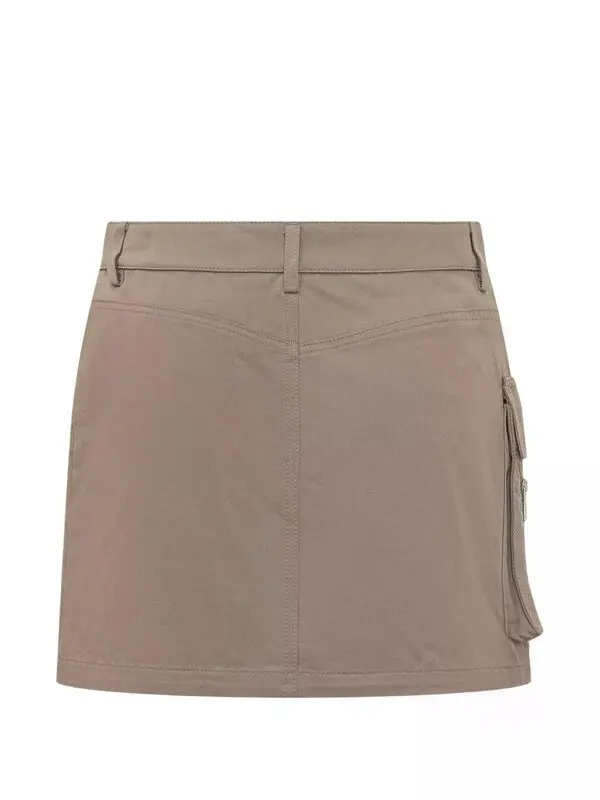 Off-White Mini Skirt With Pocket Detail