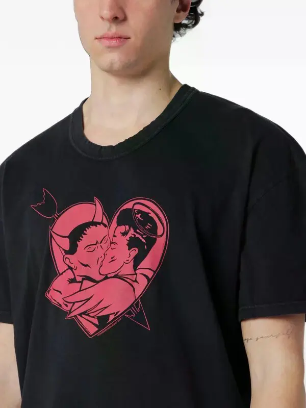 Our Legacy Loose Print-detail T-shirt - Black