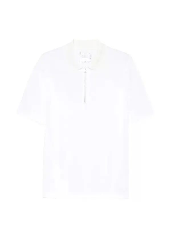 Sacai Zip-detail Polo Shirt