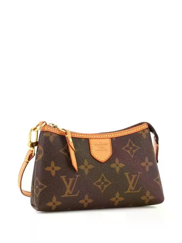 LOUIS VUITTON Delightful Pochette Monogram Canvas Mini Clutch Bag - Brown