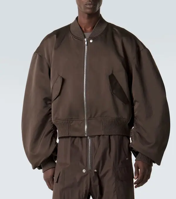 Rick Owens Secchia Technical Bomber Jacket - Brown