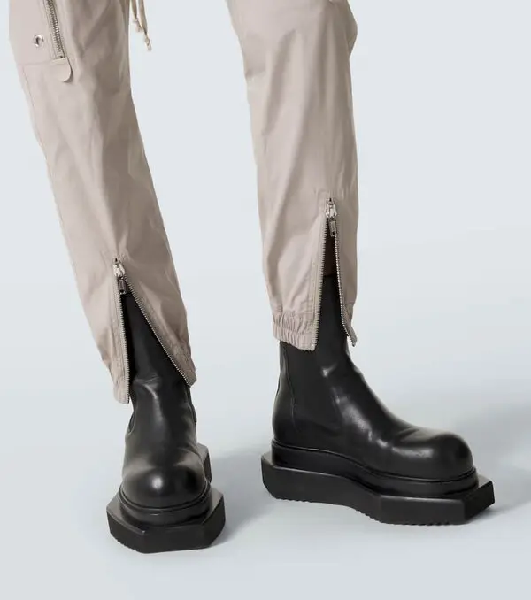 Rick Owens Bauhaus Cotton-blend Poplin Cargo Pants - White