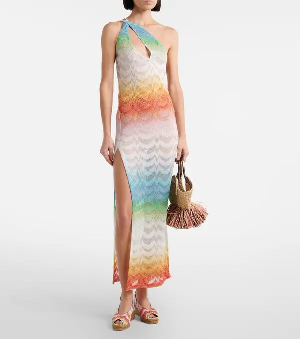 Missoni Joy 30 Zigzag Lame Espadrille Wedges - Multicoloured