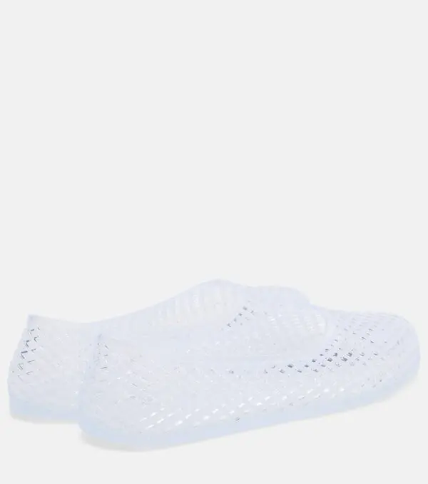 ANCIENT GREEK SANDALS Iro Fishnet Ballet Flats - Transparent
