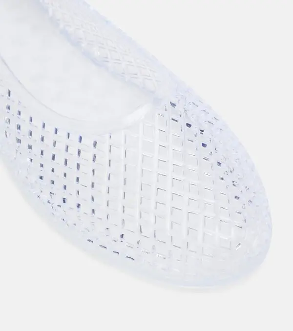 ANCIENT GREEK SANDALS Iro Fishnet Ballet Flats - Transparent