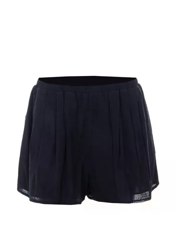 ELEH Elasticated Embroidered Shorts - Black