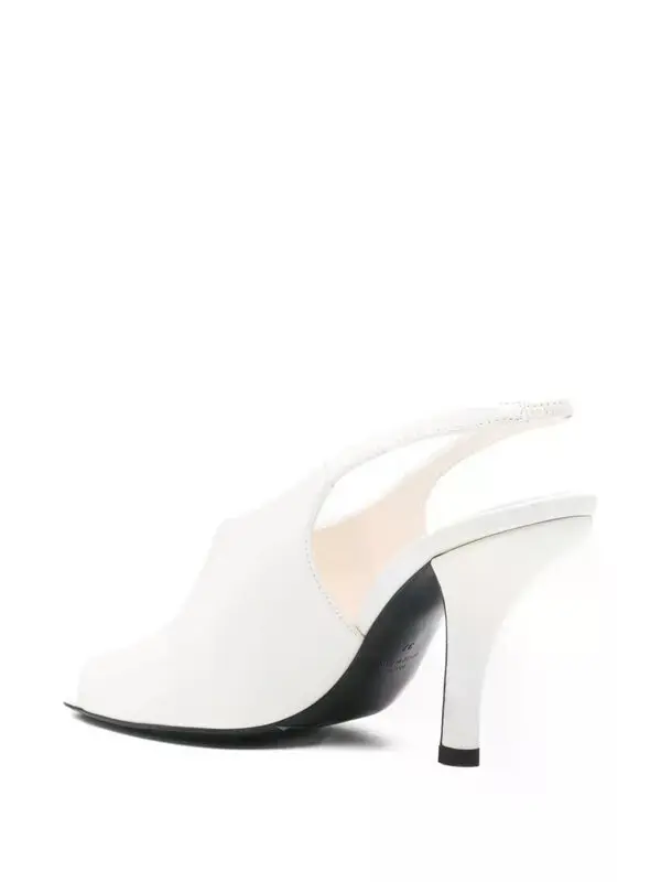 TOTEME Contour Naplack Slingback Sandals - White