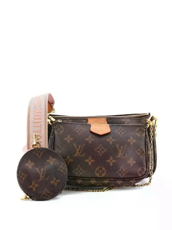 LOUIS VUITTON Multi Pochette Accessoires Monogram Canvas Crossbody Bag - Brown