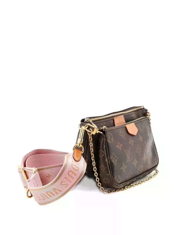 LOUIS VUITTON Multi Pochette Accessoires Monogram Canvas Crossbody Bag - Brown