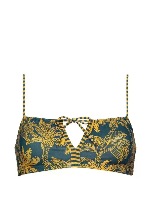 ERES Rêve Botanical-print Bikini Top - Blue