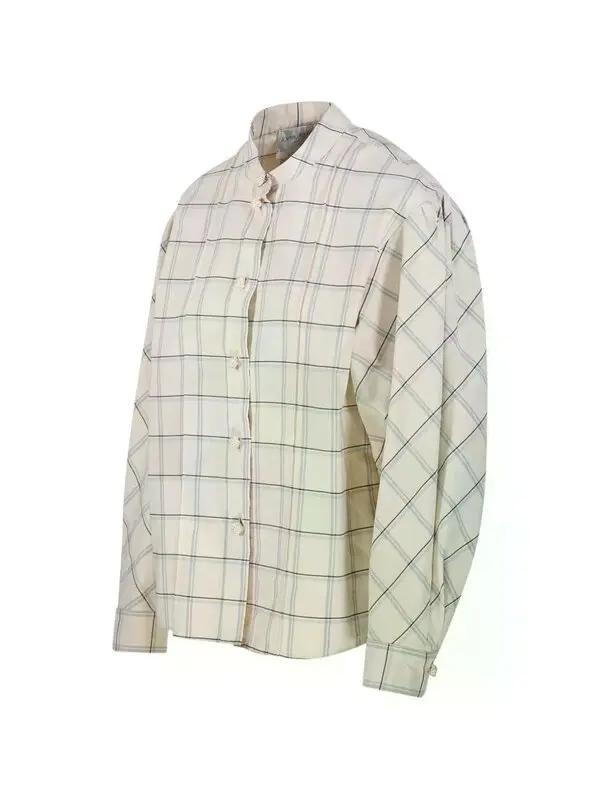 FORTE_FORTE Band-collar Shirt