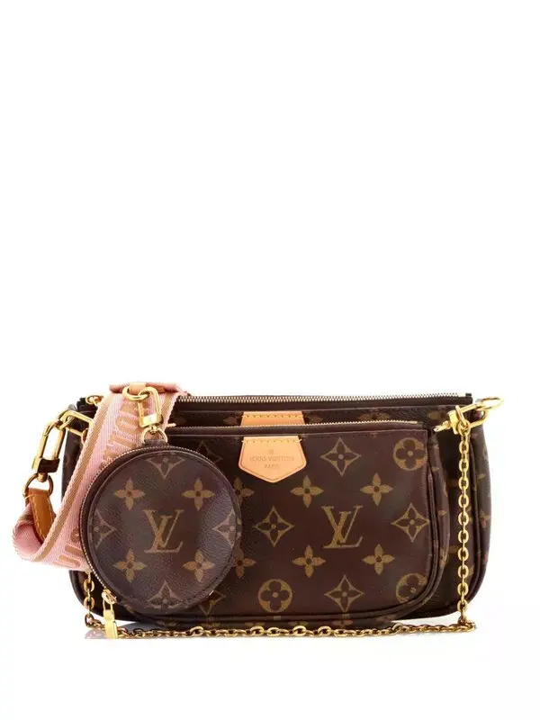 LOUIS VUITTON Multi Pochette Accessoires Monogram Canvas Crossbody Bag - Brown