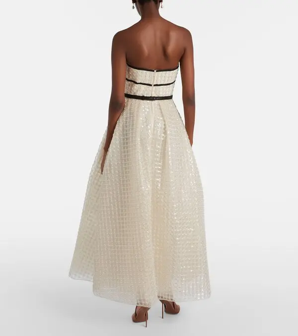 Elie Saab Embellished Belted Gown