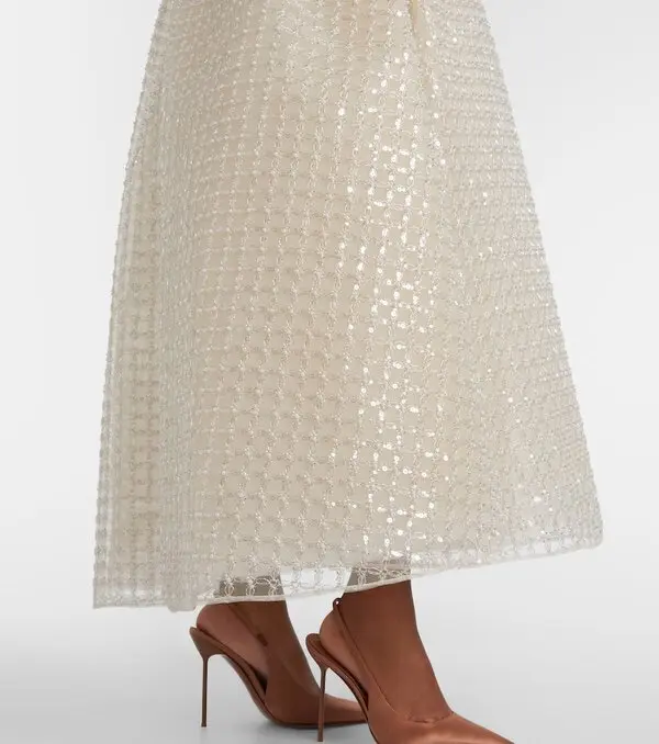 Elie Saab Embellished Belted Gown