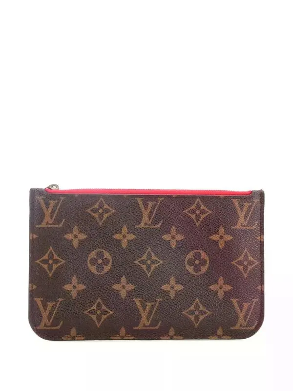 LOUIS VUITTON Neverfull Pochette Monogram Canvas Small Pouch