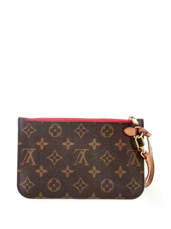 LOUIS VUITTON Neverfull Pochette Monogram Canvas Small Pouch