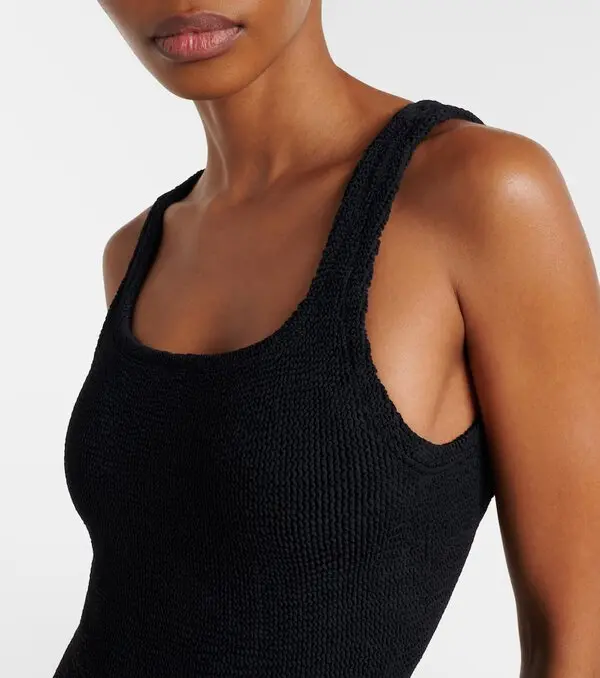 Hunza G Square Neck Swimsuit - Black