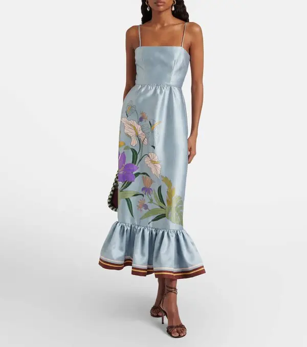 ALEMAIS Alfie Floral Midi Dress