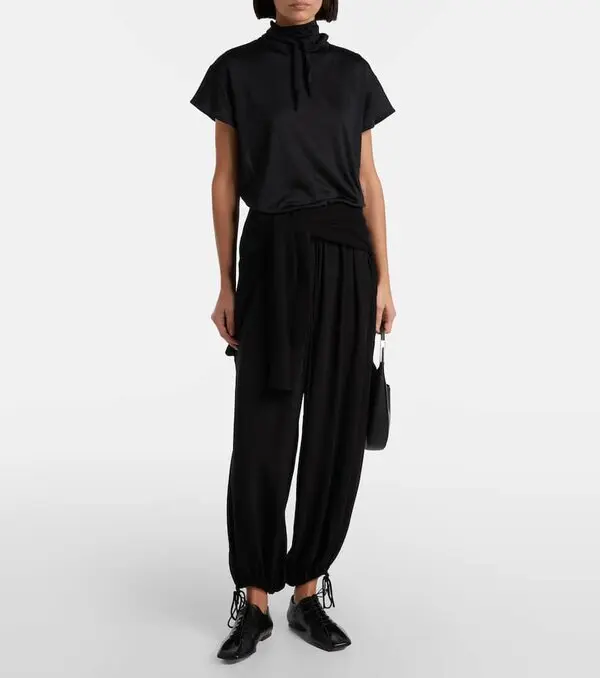 LEMAIRE Scarf-detail Jersey Top