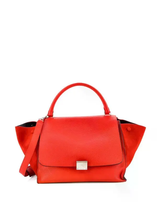 Celine Trapeze Leather Medium Satchel
