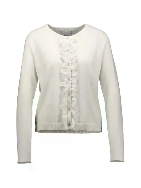 ALLUDE Ruffled-detail Cardigan