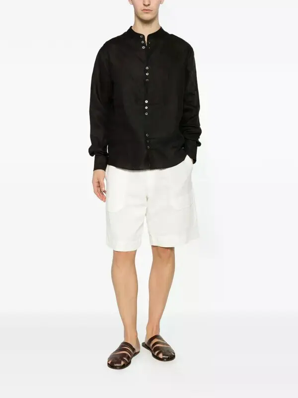 Alpha Studio Buttoned Shirt - Black
