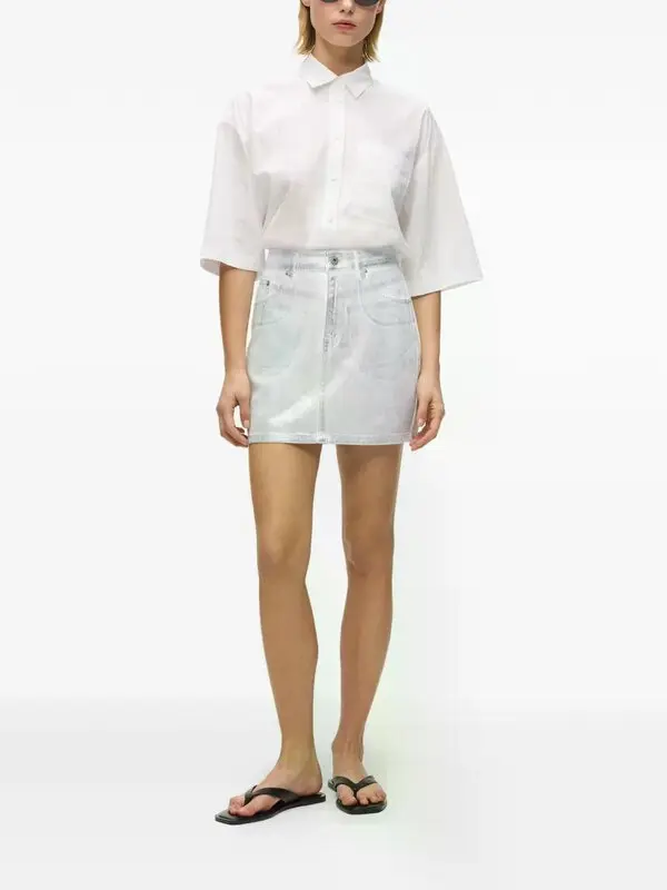 Karl Lagerfeld Five-pocket Denim Mini Skirt