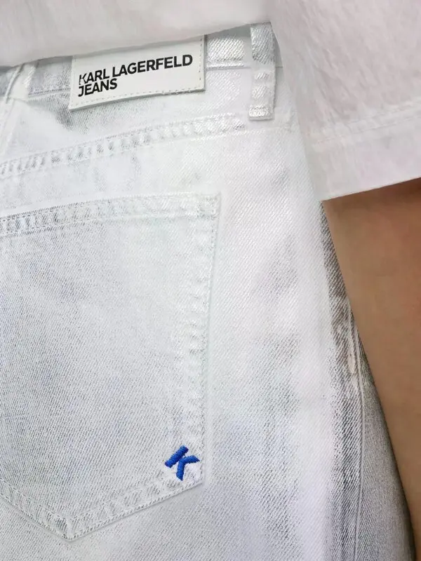 Karl Lagerfeld Five-pocket Denim Mini Skirt