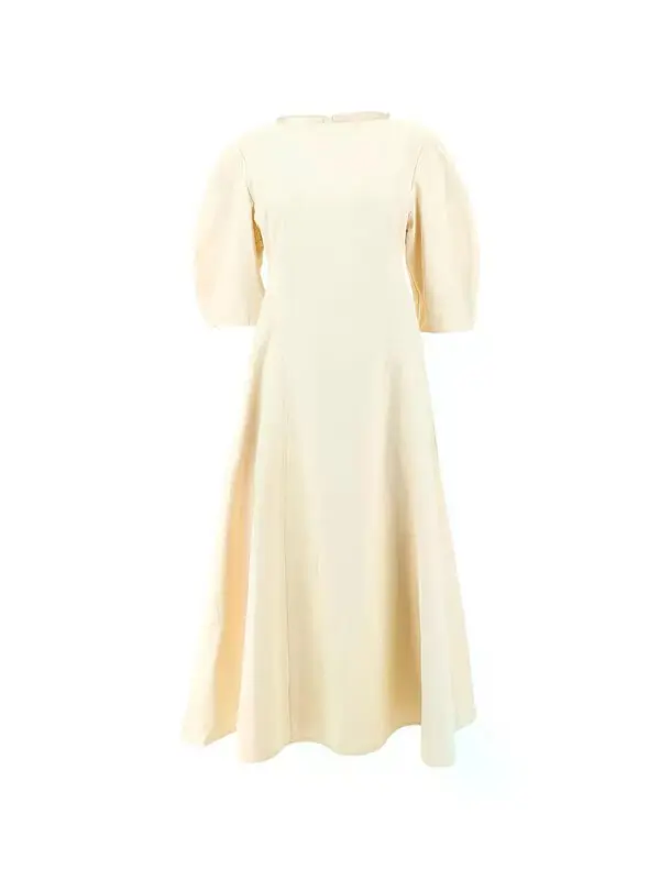 JIL SANDER Linen Midi Dress