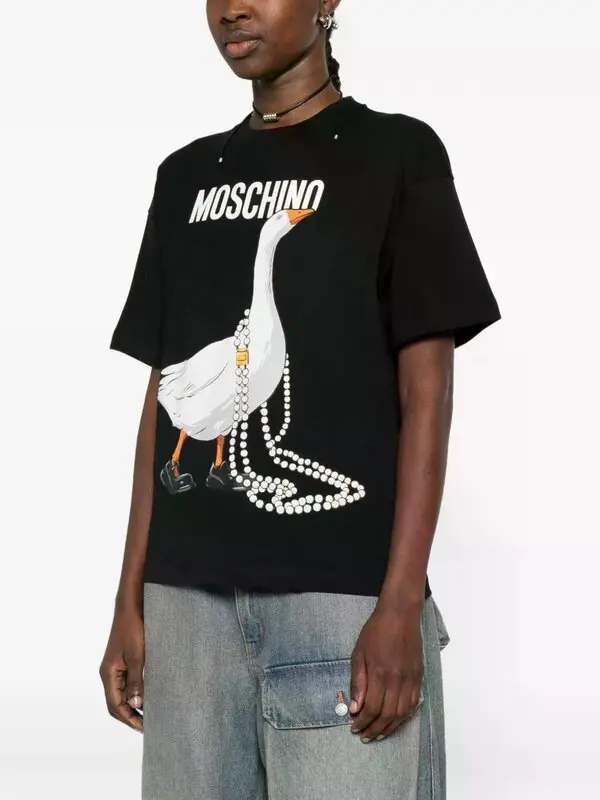 Moschino Graphic-print T-shirt - Black