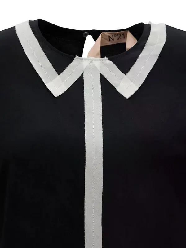 N°21 Contrast-paneled Blouse