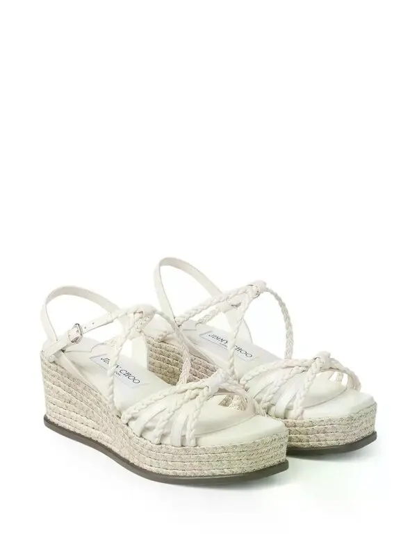 JIMMY CHOO Nyra Braided Espadrille Sandals